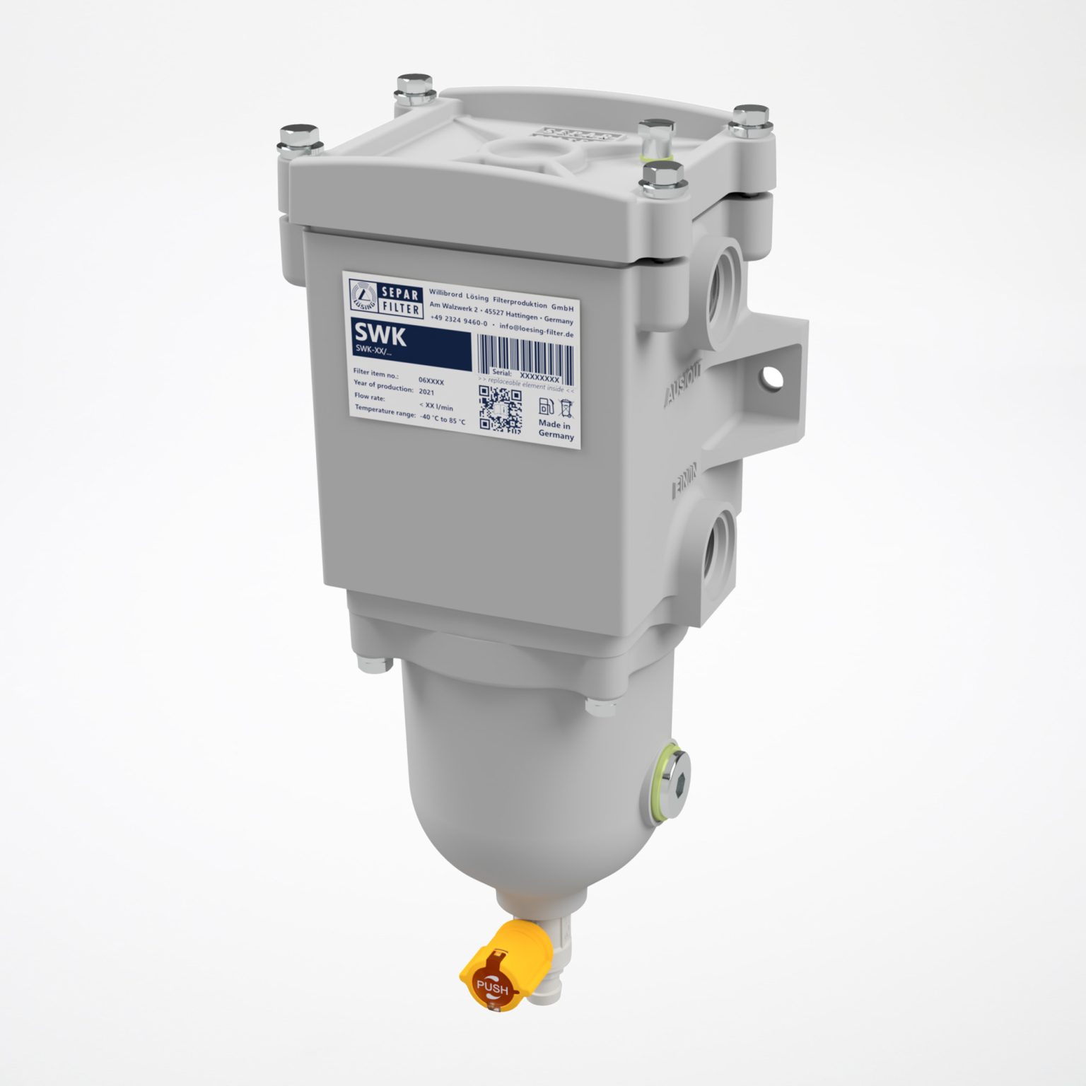 Separ diesel filter med vannutskiller - Lekang Filter Norge